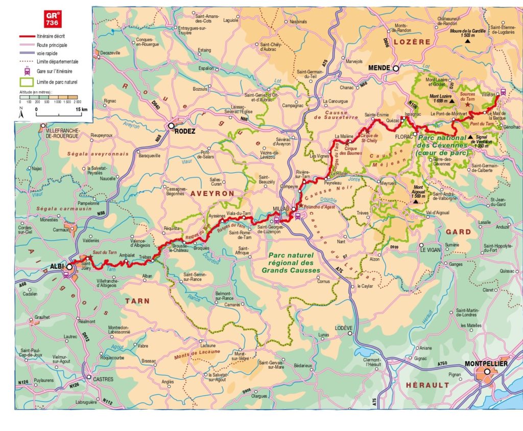 Les randonneurs sont accueillis au fil du Tarn avec le nouveau GR® 736 ...